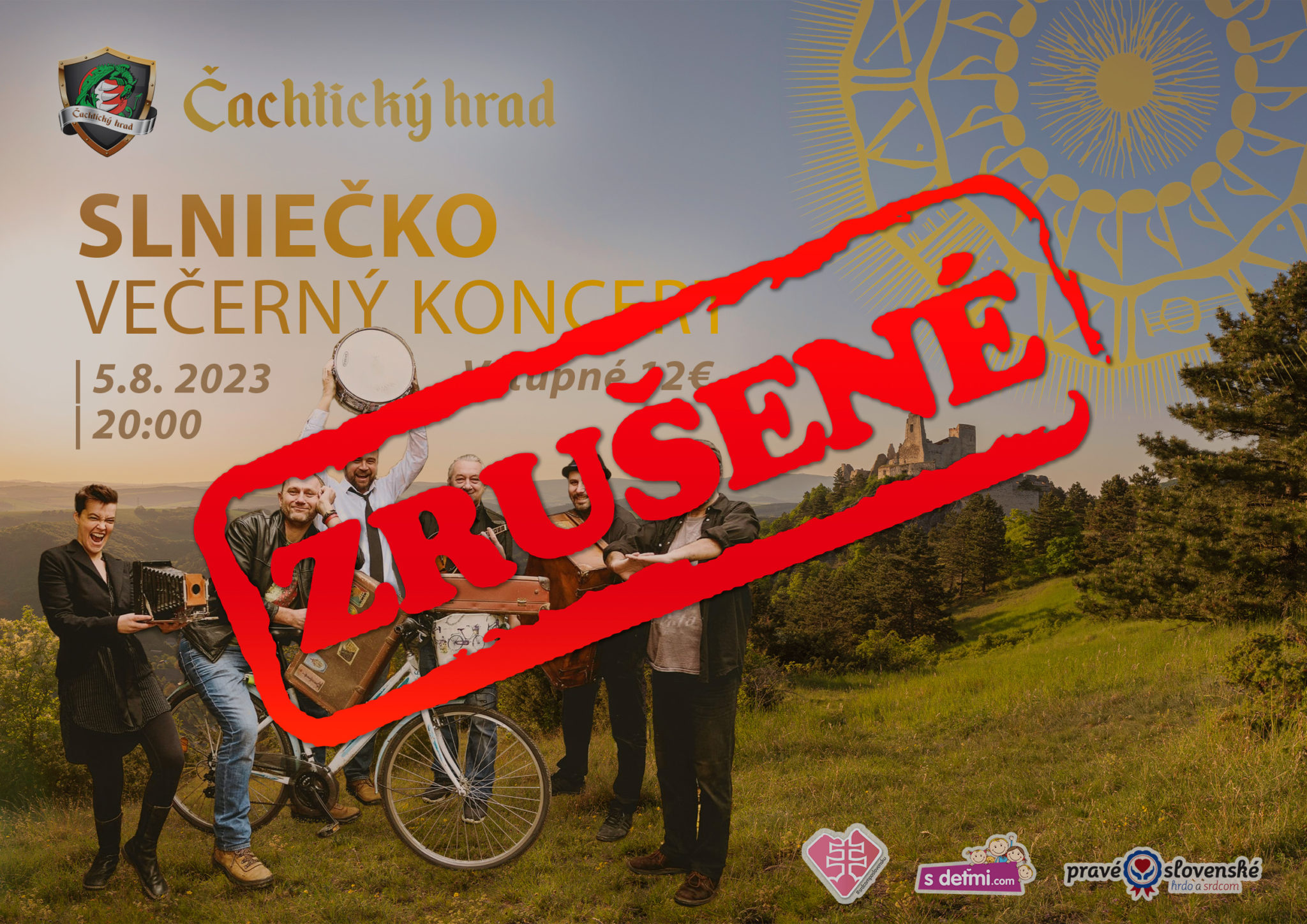 Večerný koncert skupiny Slniečko - Čachtický hrad